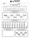 12 Printable Preschool Calendar Worksheet Pages. Color Month, Day, Date ...