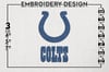 Indianapolis-Colts Football Embroidery files, Colts NFL Logo Embroidery ...