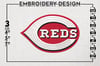 Cincinnati-Reds Embroidery Design, Cincinnati-Reds Baseball Team ...