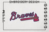 Braves-Atlanta Embroidery Design, Braves-Atlanta Baseball Team ...