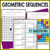 Arithmetic and Geometric Sequence Activity - Mystery Picture