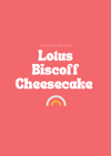 Vegan Lotus Cheesecake Recipe Card - Payhip