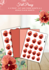 Digital Florist Fall Pansy Print, Cut and Form Flower Former Set PDF ...