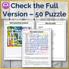 FREE SAMPLE Math Vocabulary Crossword Puzzles