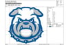 Drake Bulldogs Ncaa Head Mascot Logo Embroidery, NCAA Drake Bulldogs ...