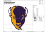 Lipscomb Bisons Ncaa Head Mascot Logo Embroidery, NCAA Lipscomb Bisons ...