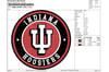 NCAA Indiana Hoosiers Round Logo Embroidery, NCAA Indiana Hoosiers Logo ...
