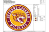 NCAA Bethune Cookman Wildcats Round Logo Embroidery, NCAA Bethune ...