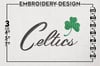 NBA Celtics Word Logo Embroidery Designs, Boston Celtics Team Logo ...