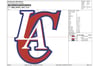 LA Clippers NBA LA C Sign Logo Embroidery Files, NBA LA Clippers Team ...