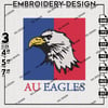 Ncaa AU Eagles Embroidery Designs, Ncaa Logo Embroidery Files, NCAA ...