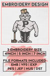 Purdue Boilermakers Mascot Logo Embroidery Design Files, Ncaa Logo ...
