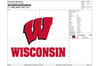 Wisconsin Badgers Wordmark Logo Machine Embroidery Design Files, Ncaa ...