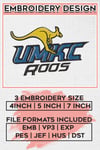 Kansas City Roos Logo Embroidery Design Files, Ncaa Logo Embroidery ...