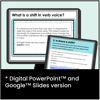 Shift in Verb Voice and Mood Digital Worksheets 7th, 8th, 9th, 10th ...