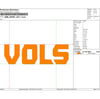 Ncaa Tennessee Volunteers Wordmark Logo Embroidery Design Files, NCAA ...
