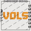 Ncaa Tennessee Volunteers Wordmark Logo Embroidery Design Files, NCAA ...