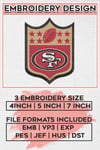 San Francisco 49ers Embroidery Design Files, NFL 49ers Embroidery ...