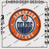 Edmonton Oilers Circle Logo Embroidery Designs, NHL Edmonton Oilers ...