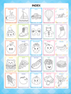 100 Pages of Fun to Color! | Cute Animals, Fruits, Foods & Everyday ...