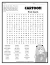 FREE Cartoon Word Search Puzzle | Fun Animation & Comics Activity ...