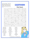 FREE Cartoon Word Search Puzzle | Fun Animation & Comics Activity ...
