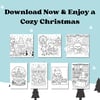Christmas Coloring Book Bundle (65 Pages) | Cute Holiday Printable ...