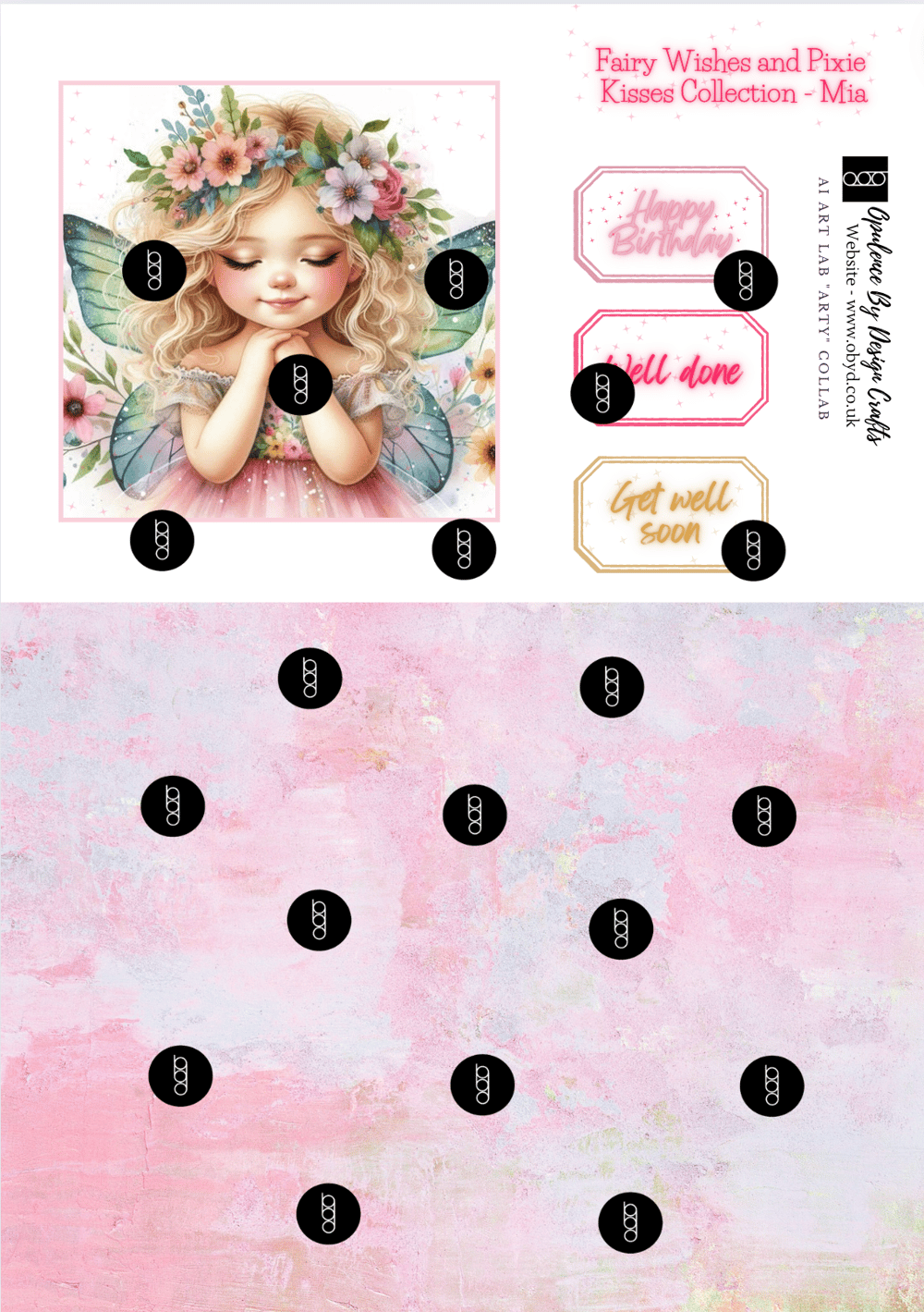 Fairy Wishes and Pixie Kisses Collection - Mia One Sheet Wonder ...