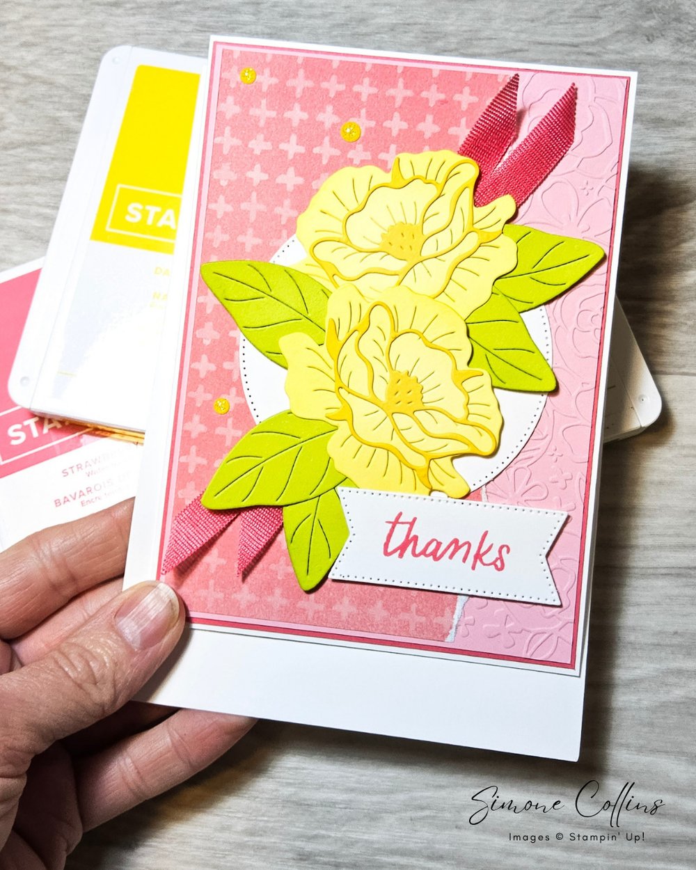 Pretty Floral Thanks Card