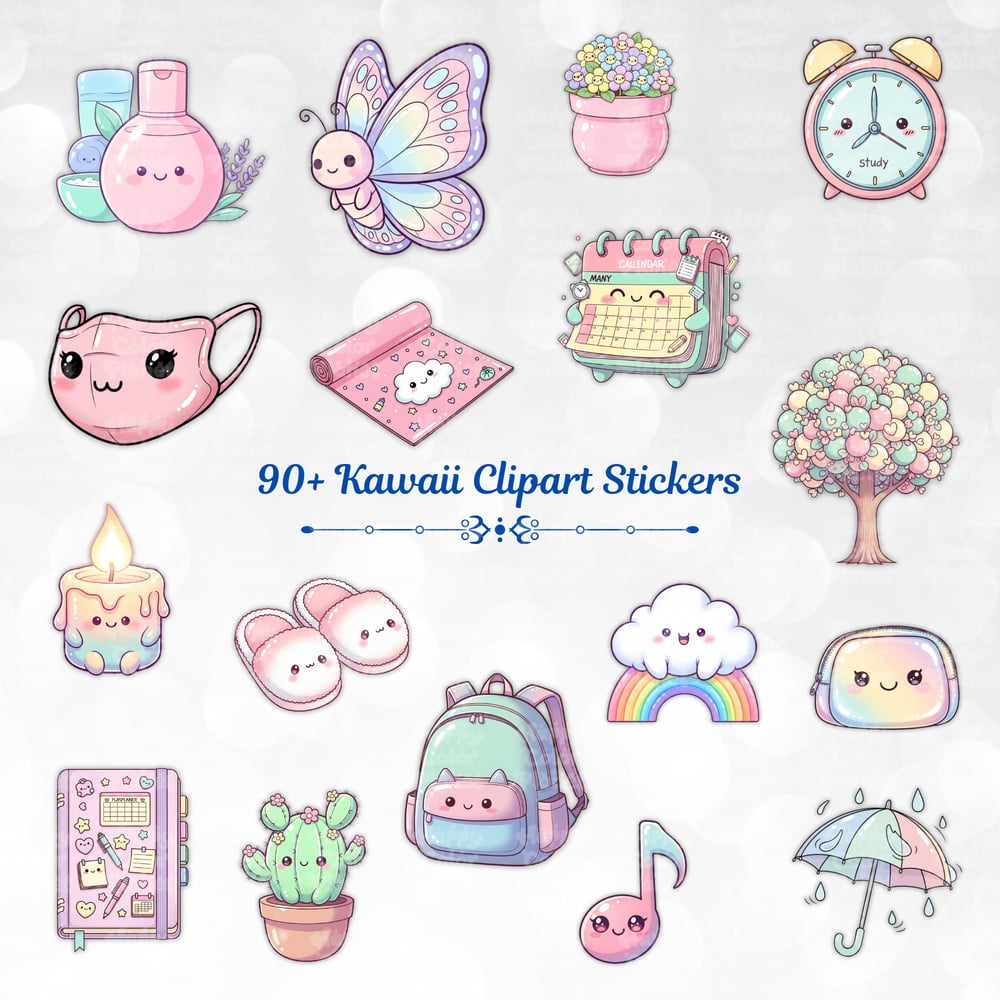 Transform Your Planner Pages: Introducing the Ultimate Kawaii Pastel ...
