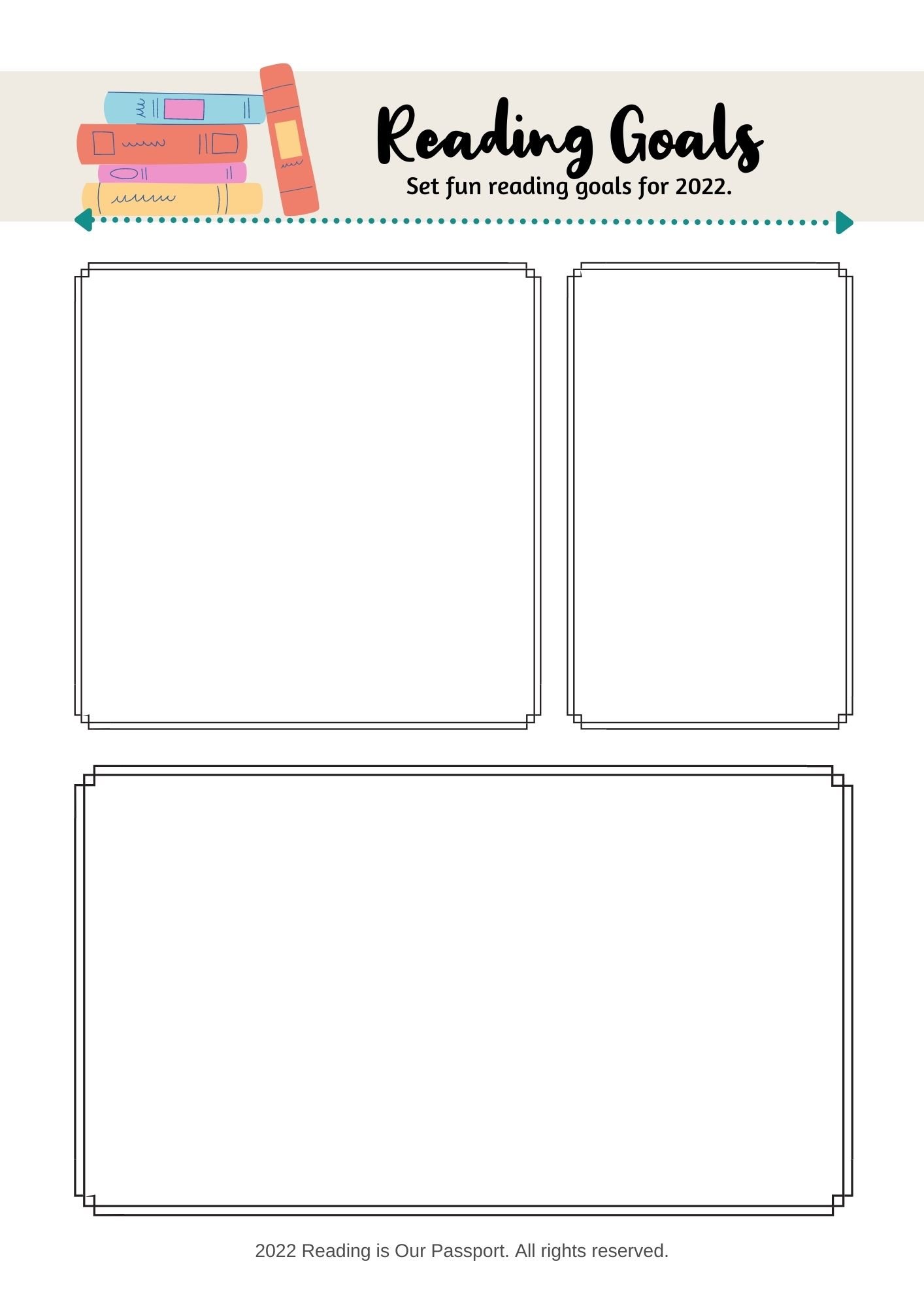 Reading Is Our Passport Educational Printable Activities - Payhip