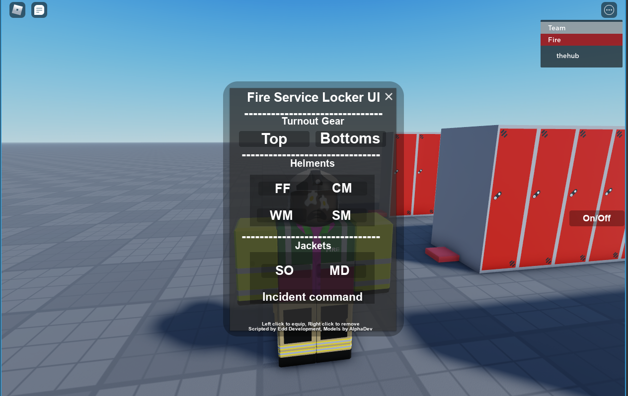 SCRIPTED - Fire Service Locker