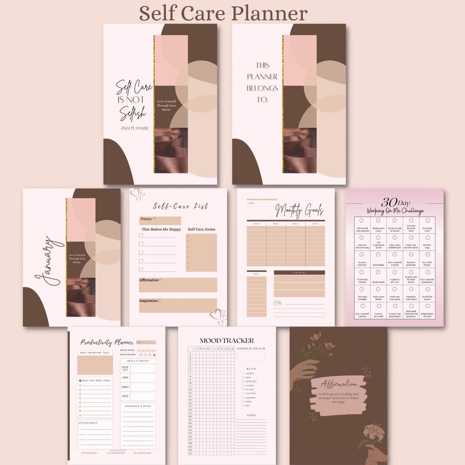 2022 Self Care Is Not Selfish Planner - Payhip