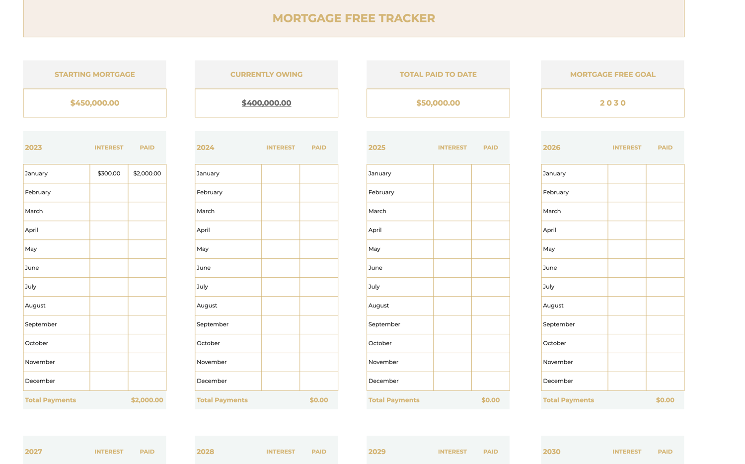 Money Mindful Budget Spreadsheet :: Annual - Payhip