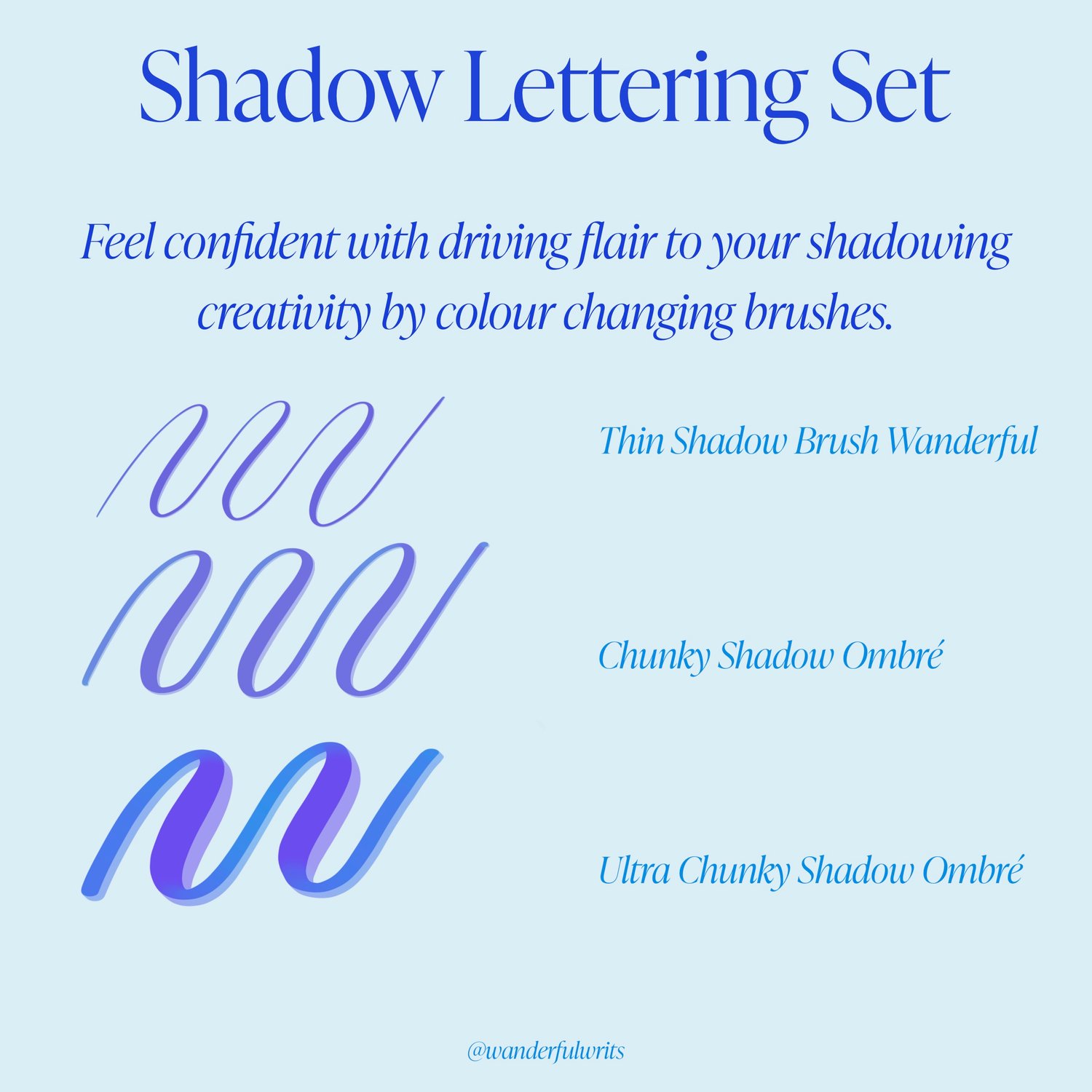 Shadow Lettering Brushes - Payhip