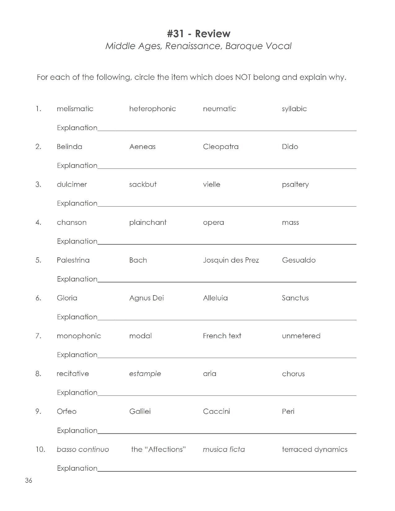 Level 10 History Quizzes - Single Use