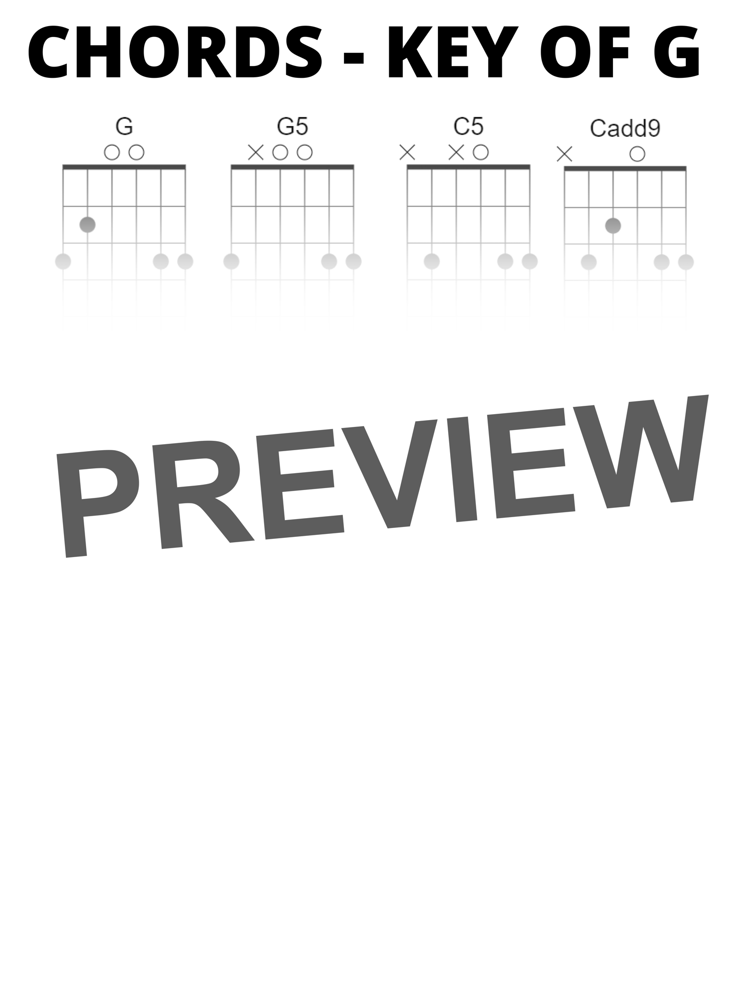 Chords - Key of G