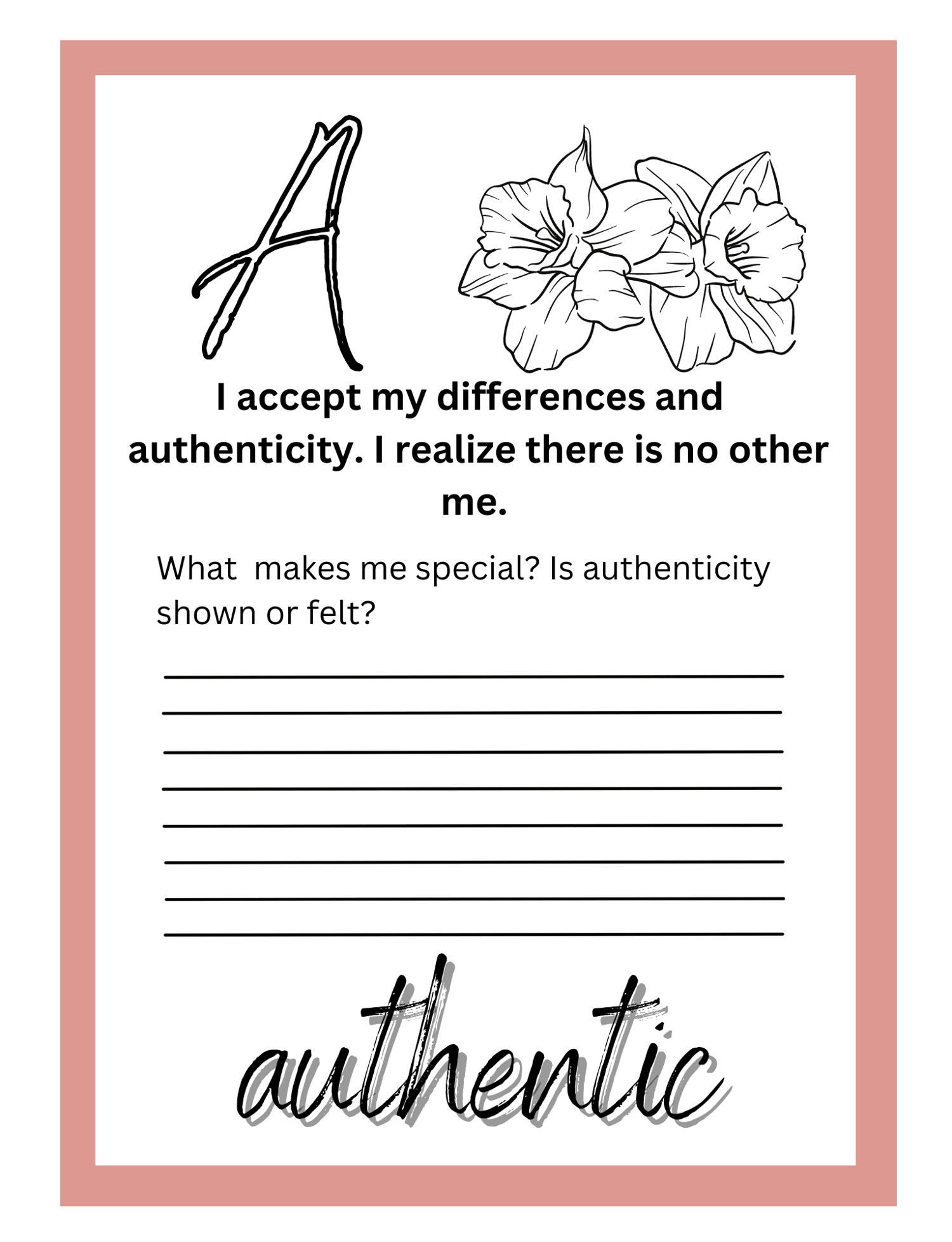 The Affirming Alphabet. Journaling, Coloring, Reflection - Payhip