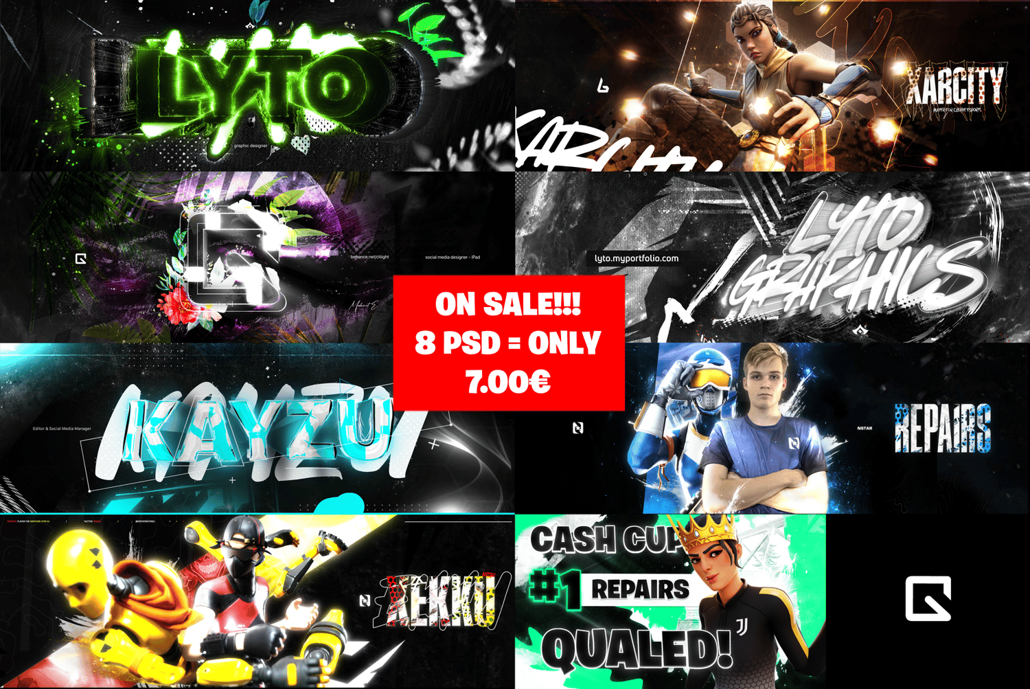 8 Psds For Sale Thumbnails Headers Payhip