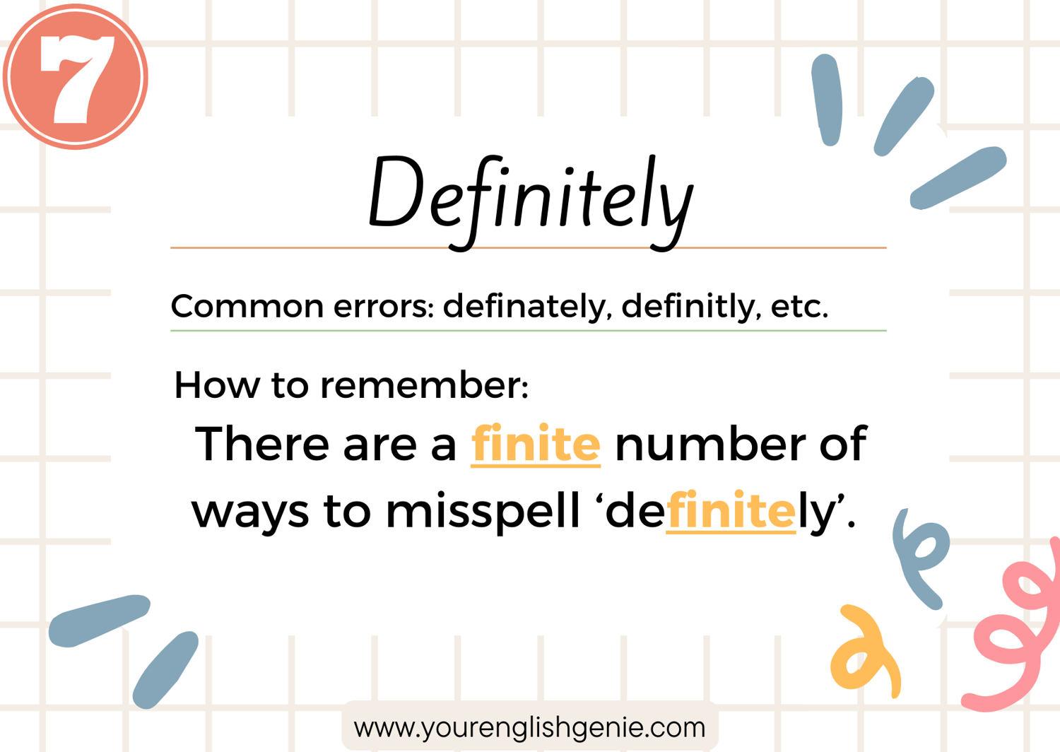 8 Commonly Misspelt Words (flashcards with useful spelling mnemonics!)