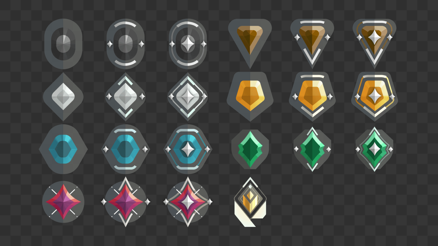 Valorant Rank Icons (PNG)