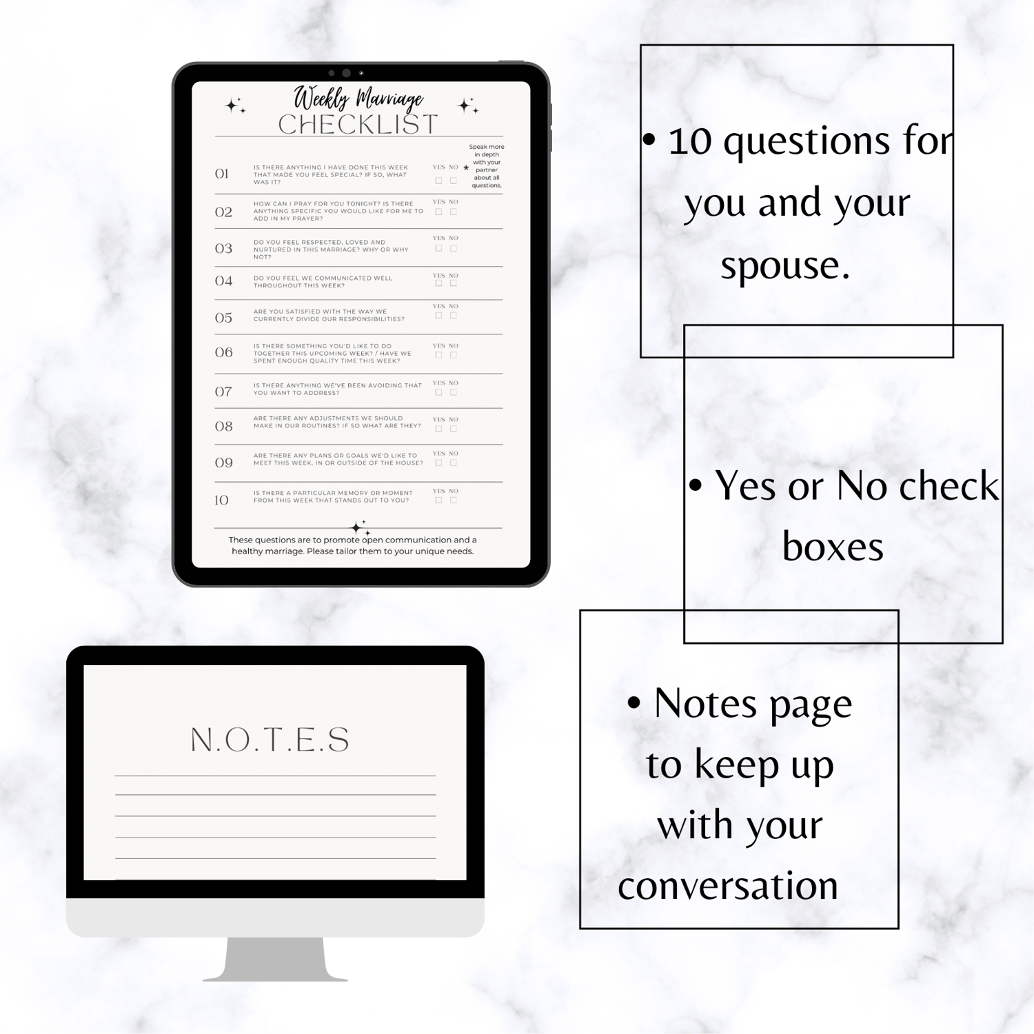 Weekly Marriage Checklist - Payhip