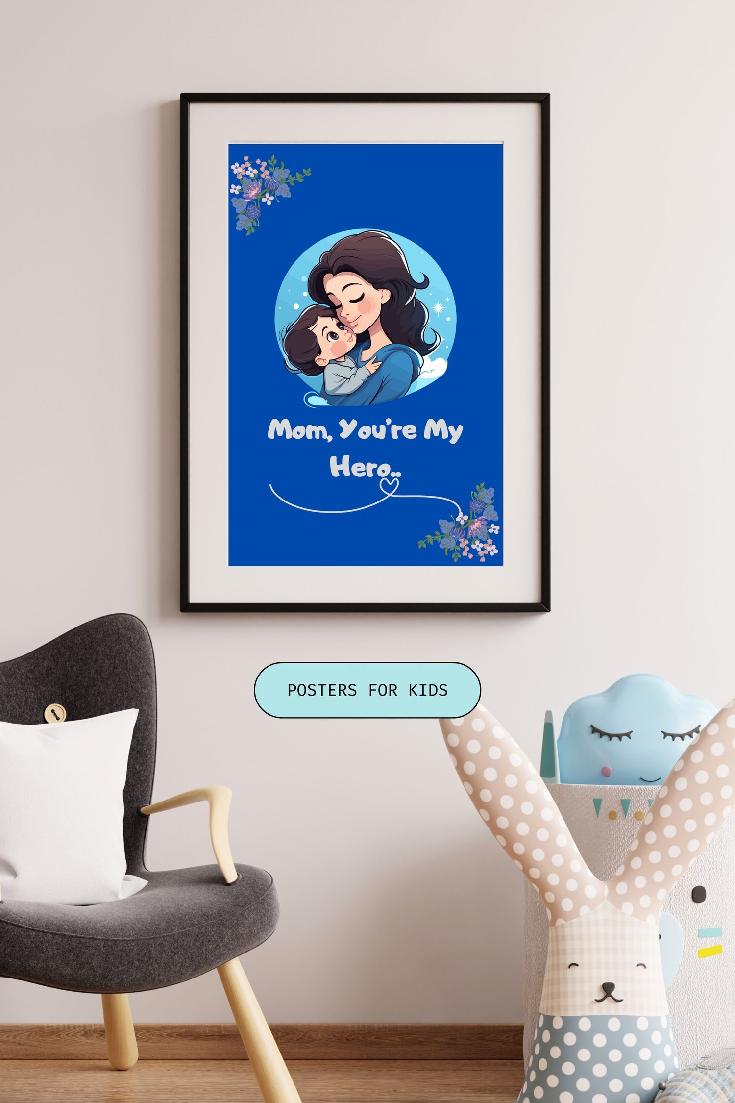 Mommy my Hero, Mother's Day Art Print, Mom Hero Wall Décor ...