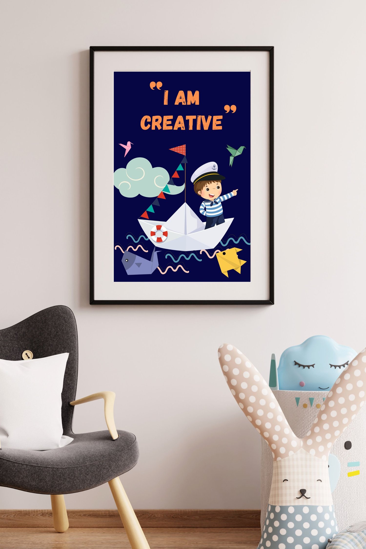 I am Creative, Kids Self-Love Art, Positive Affirmation Print, Children ...