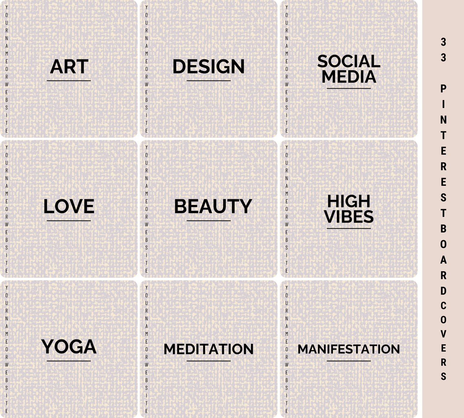 How to make your own custom Pinterest Board Cover Templates in Canva