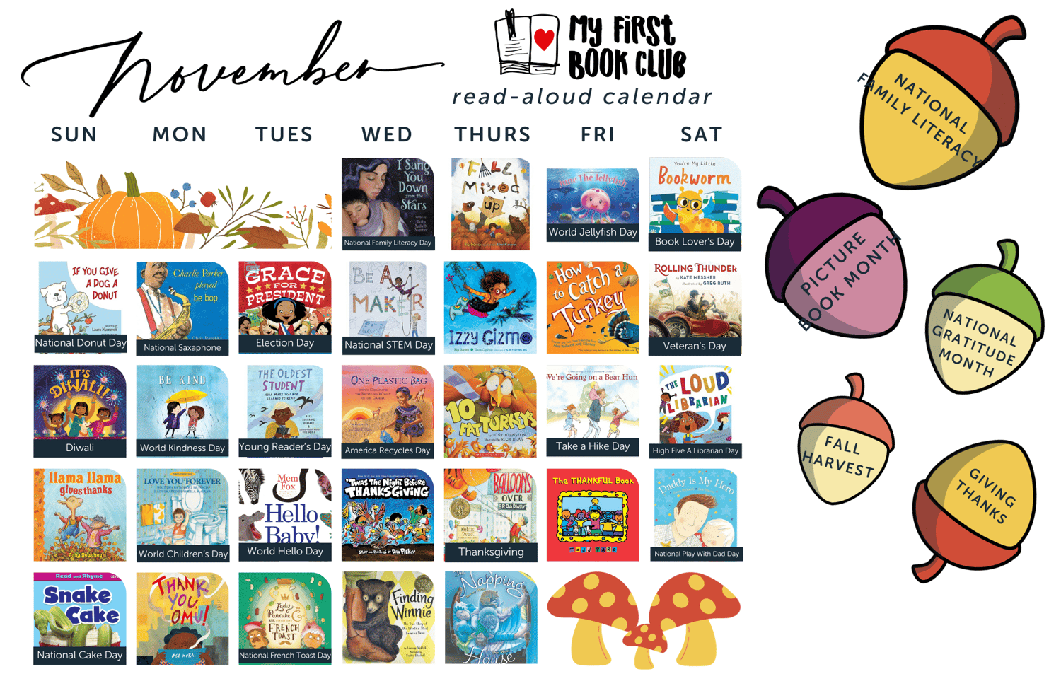 November Read-Aloud Calendar - Payhip