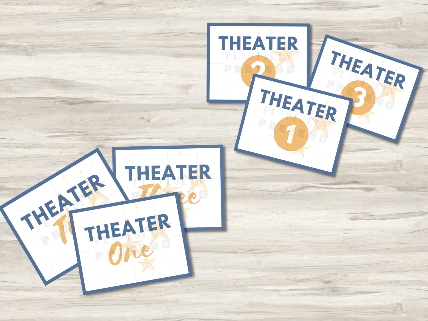 Pretend Play Movie Theater Printable, Printable Movie Theater Play Set ...