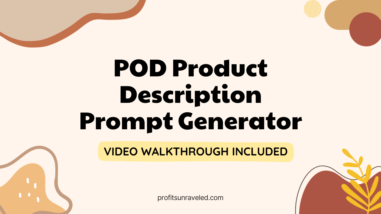 POD Product Description Prompt Generator - Payhip