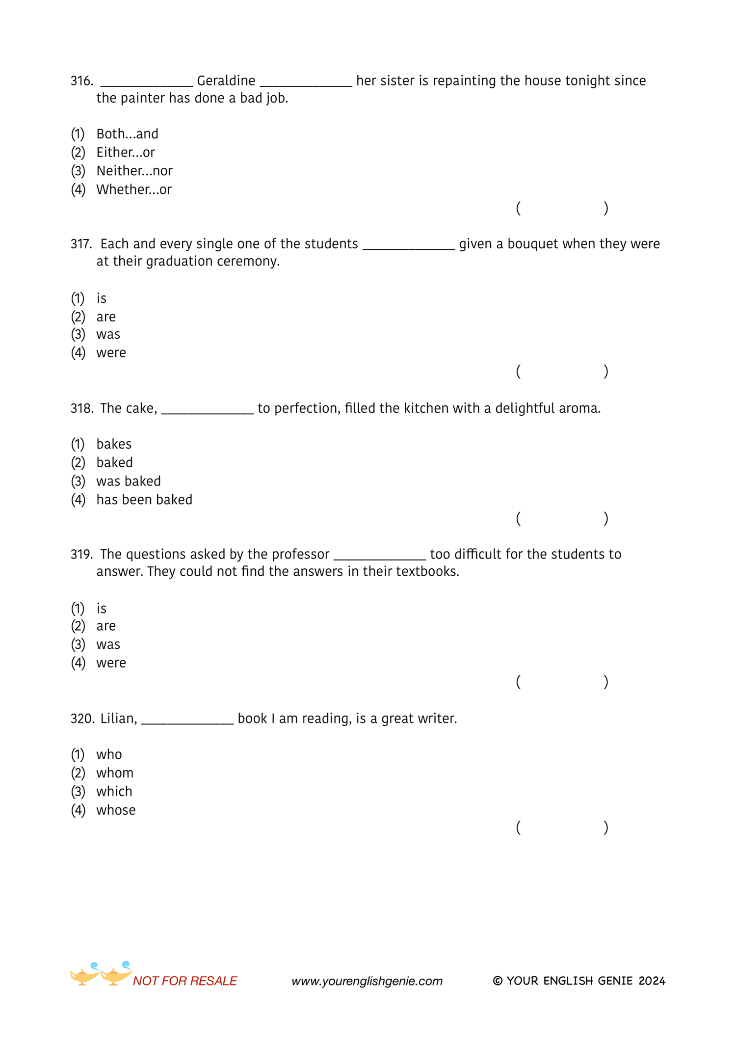 June Sprint to PSLE English (Part 1): Grammar MCQ