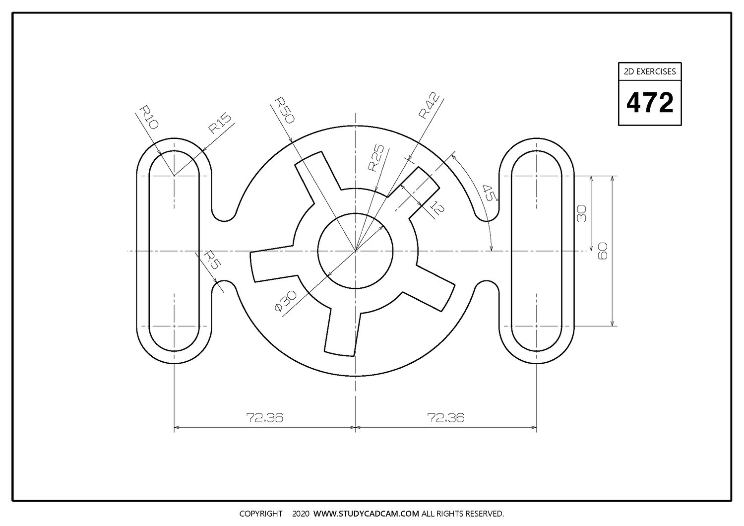 STUDYCADCAM 2D CAD EXERCISES 472 (PDF) - Payhip